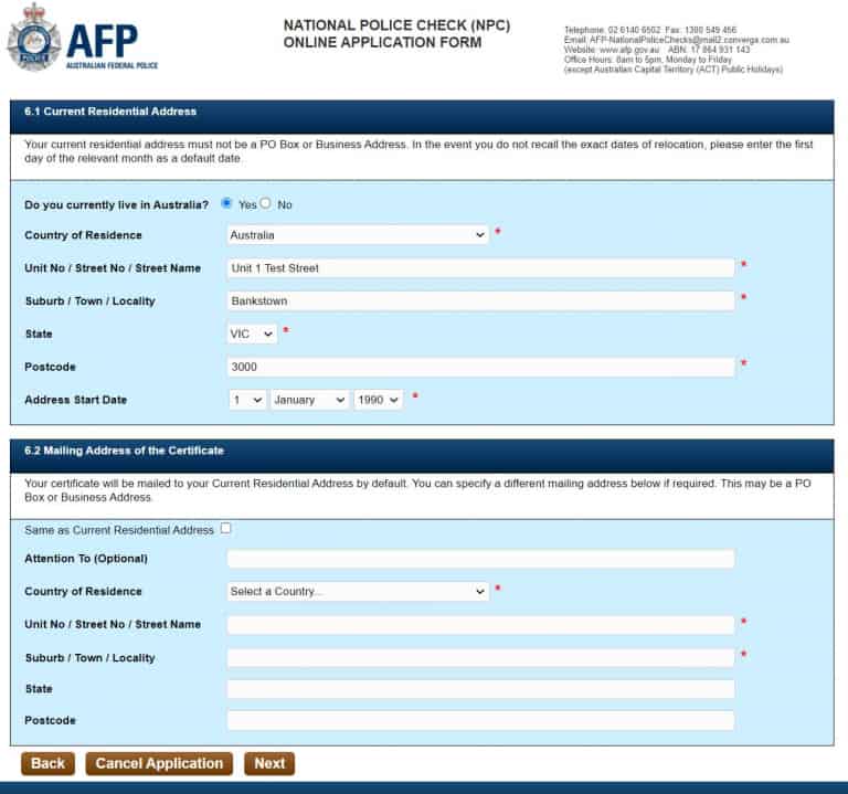 Police Check - AFP - Visa Envoy
