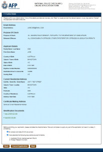 Police Check - AFP - Visa Envoy