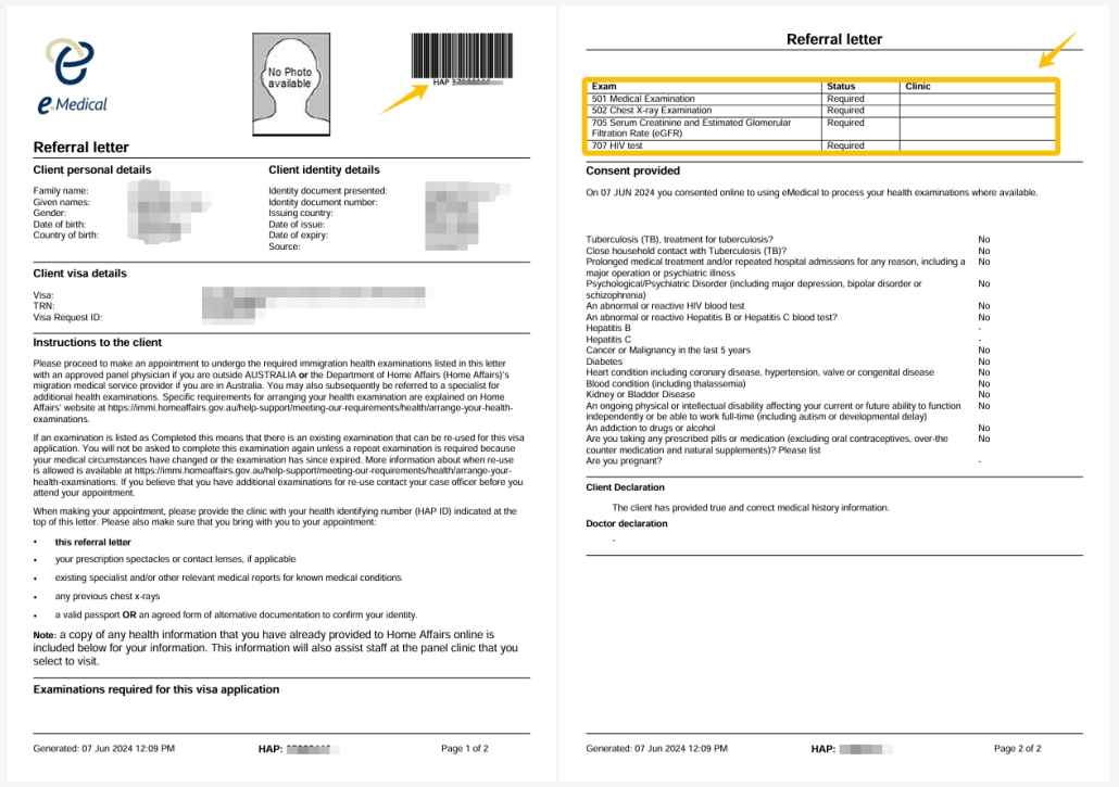 Generate Health Referral Letter
